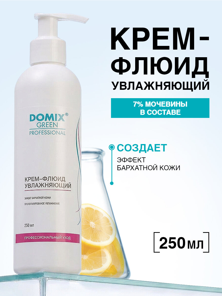Увлажняющий крем-флюид для рук с D-пантенолом и гиалуроновой кислотой, 250 мл.