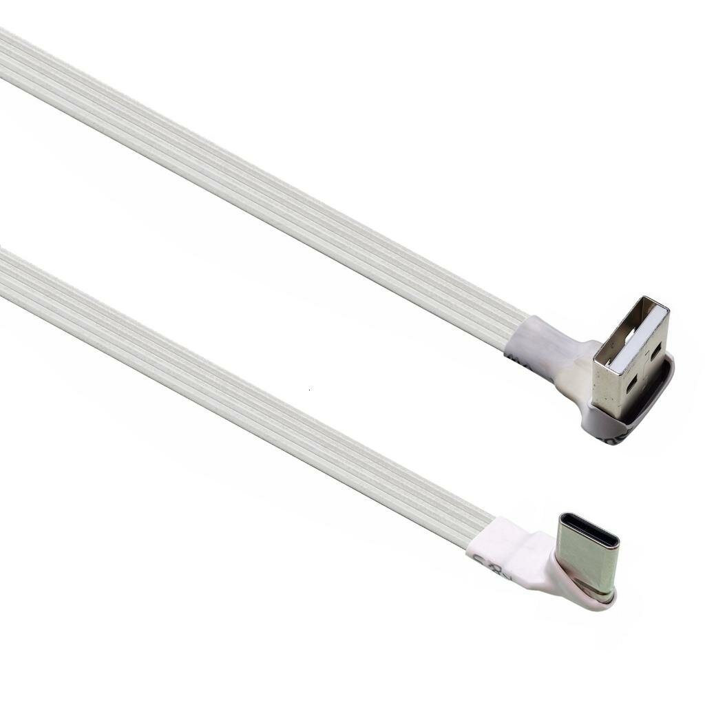 USB-кабель угловой Type-C плоский TPE, 2m - амуп CMZW