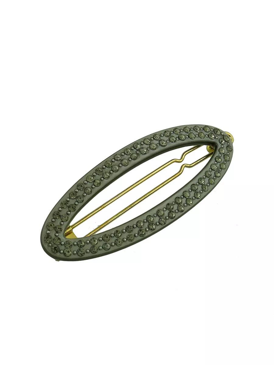 Приколка для волос Magie Accessoires, Франция, стразы, пластик, темное-серебро