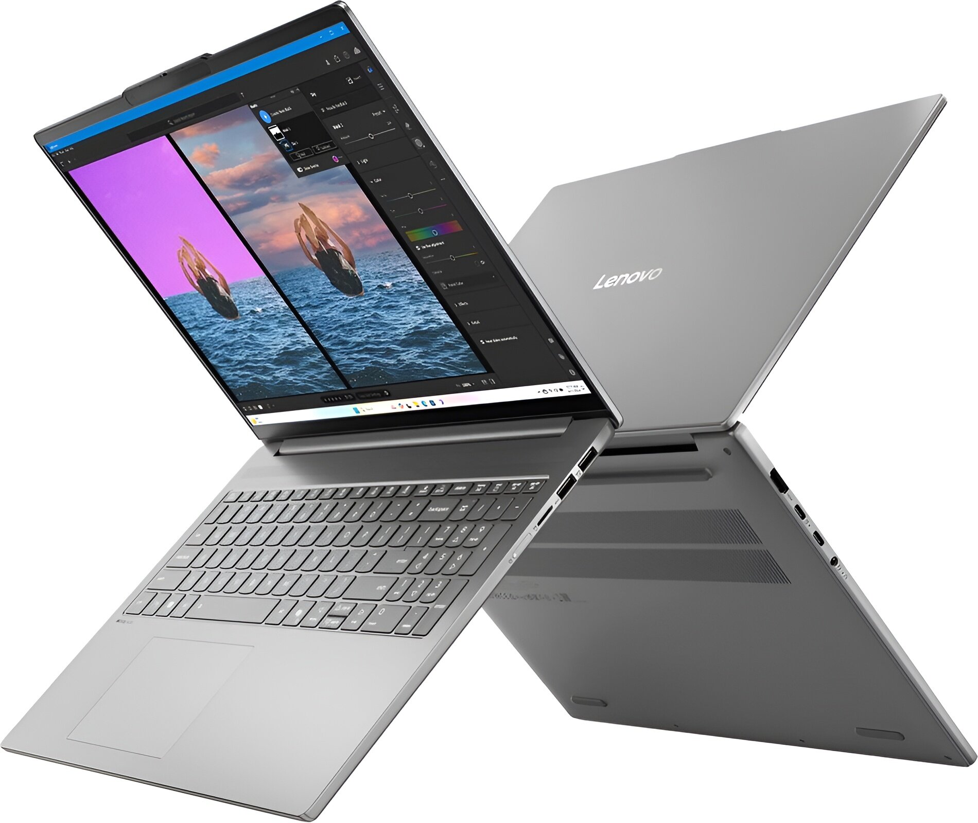 Ноутбук Lenovo IdeaPad Slim 5 16AHP10 (83HW000CRK), серый, 16 OLED/Ryzen 7 8845HS, 16Gb, 512Gb, Radeon 780M, noOS