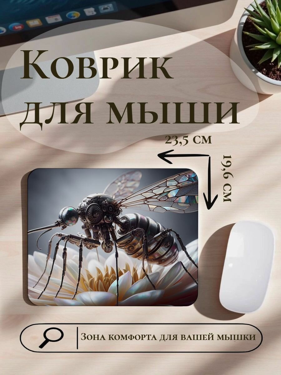 Коврик для мыши Механический комар
