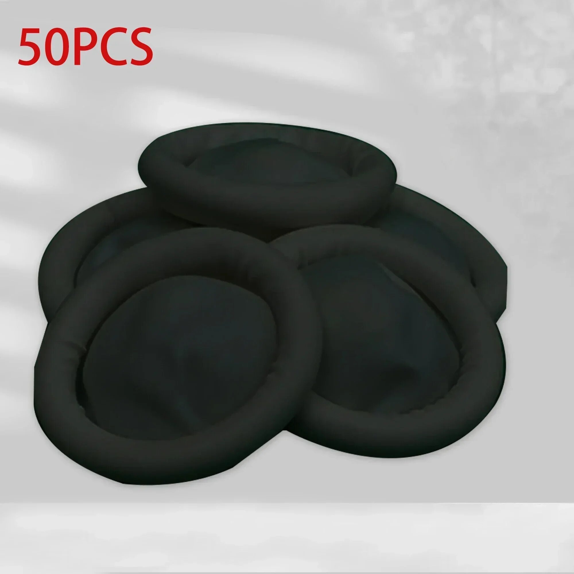 Одноразовые латексные напальчники CAOWTAN Черный, Black 50PCS