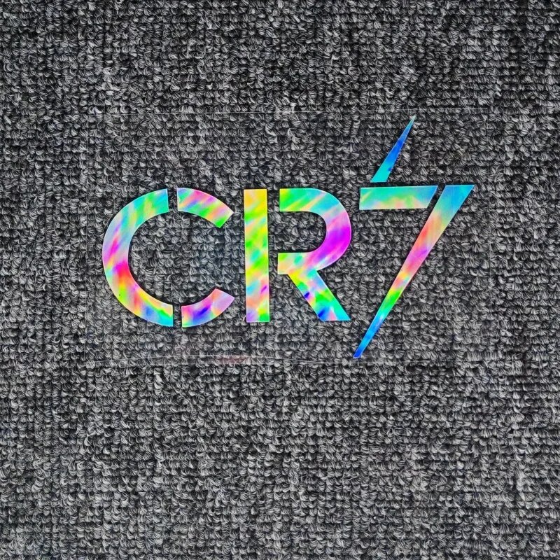 Автомобильные наклейки CR7 Ronaldo, светоотражающие наклейки для окна, лобового стекла, багажника, бампера, мотоцикла, ноутбука, Ipad, телефона D2