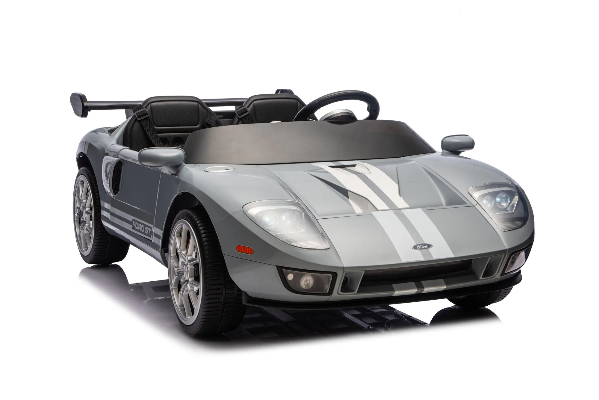 Детский двухместный электромобиль FORD GT S325, полный привод, до 45 кг, цвет серый