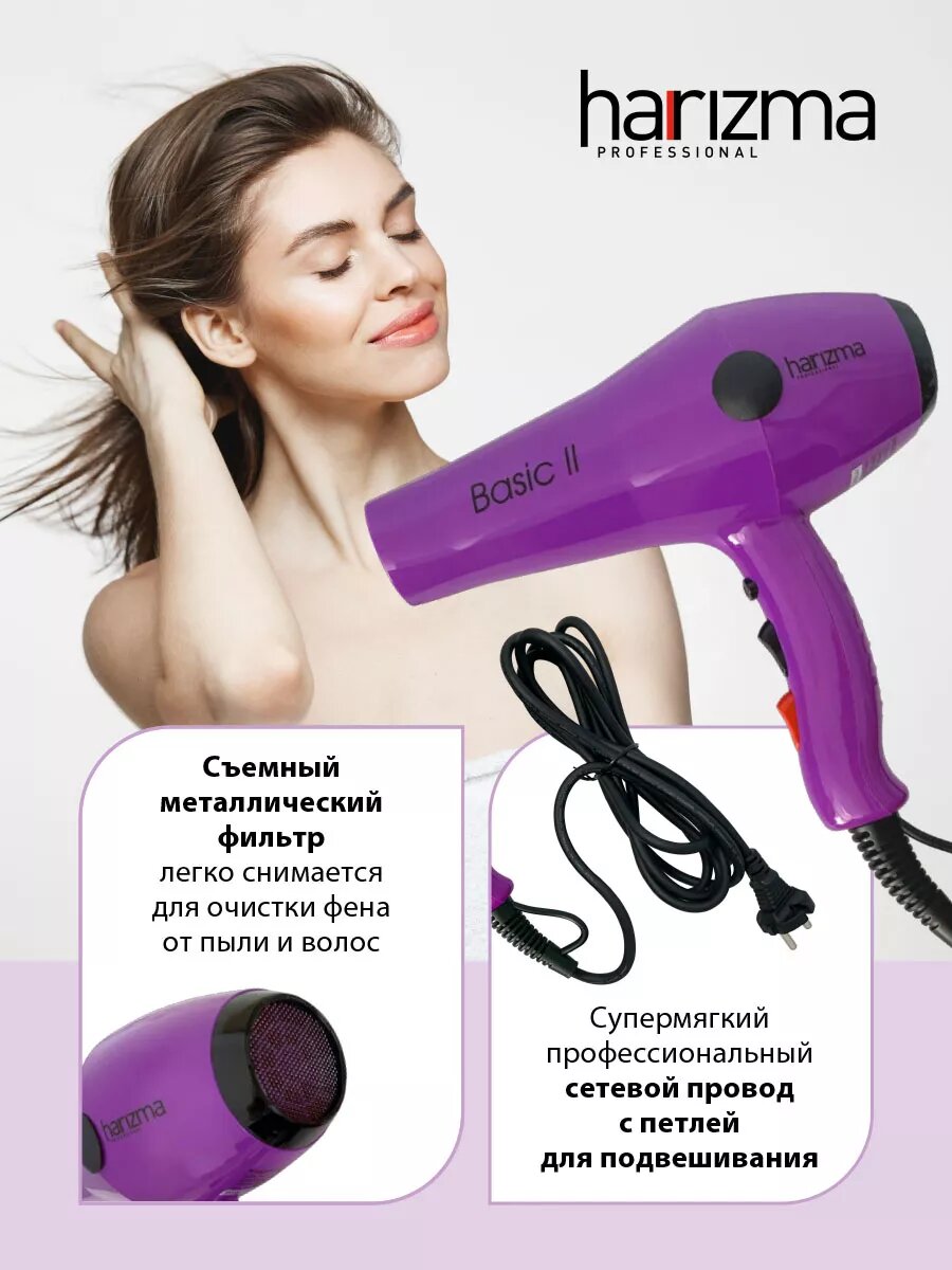 Фен для волос профессиональный мощный BASIC-2 — фото 1