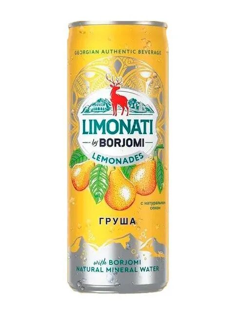 Лимонад Limonati by Borjomi Груша, 0,33 л