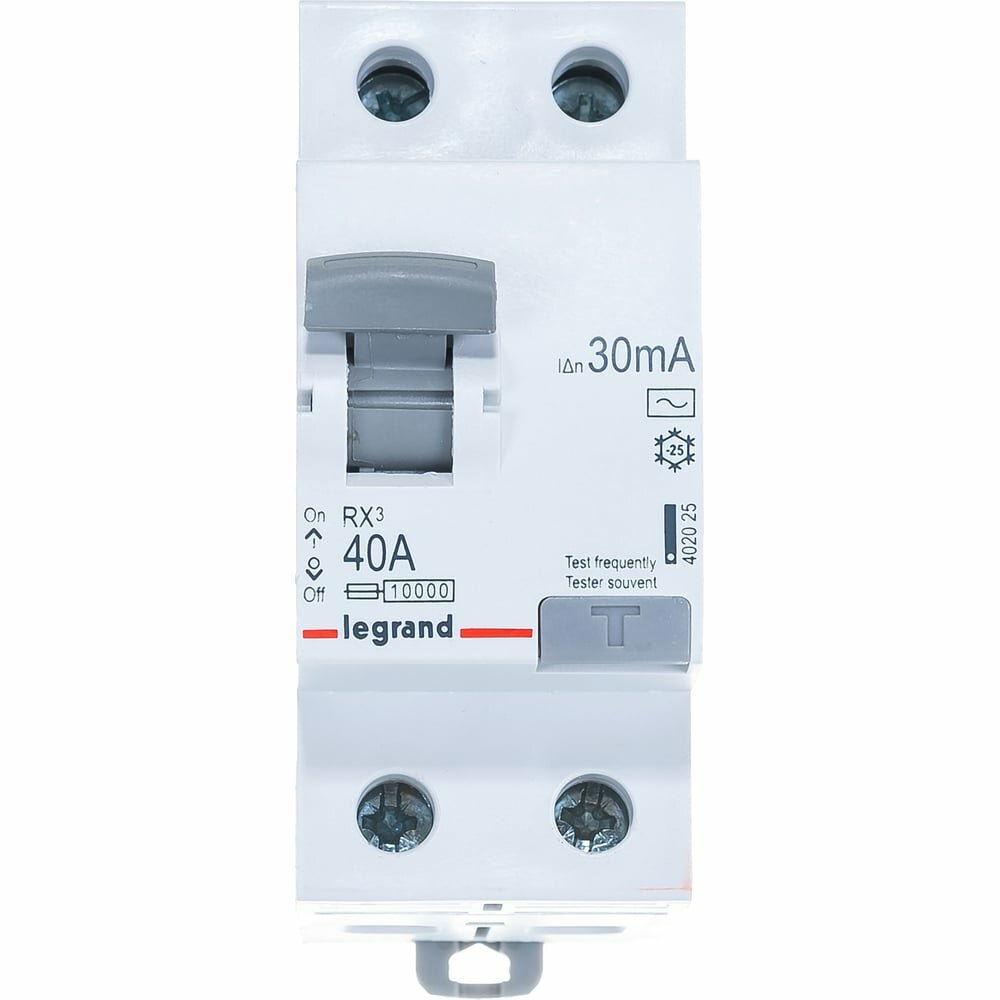 ВДТ RX3 Legrand 30мА 40А 2П AC 402025