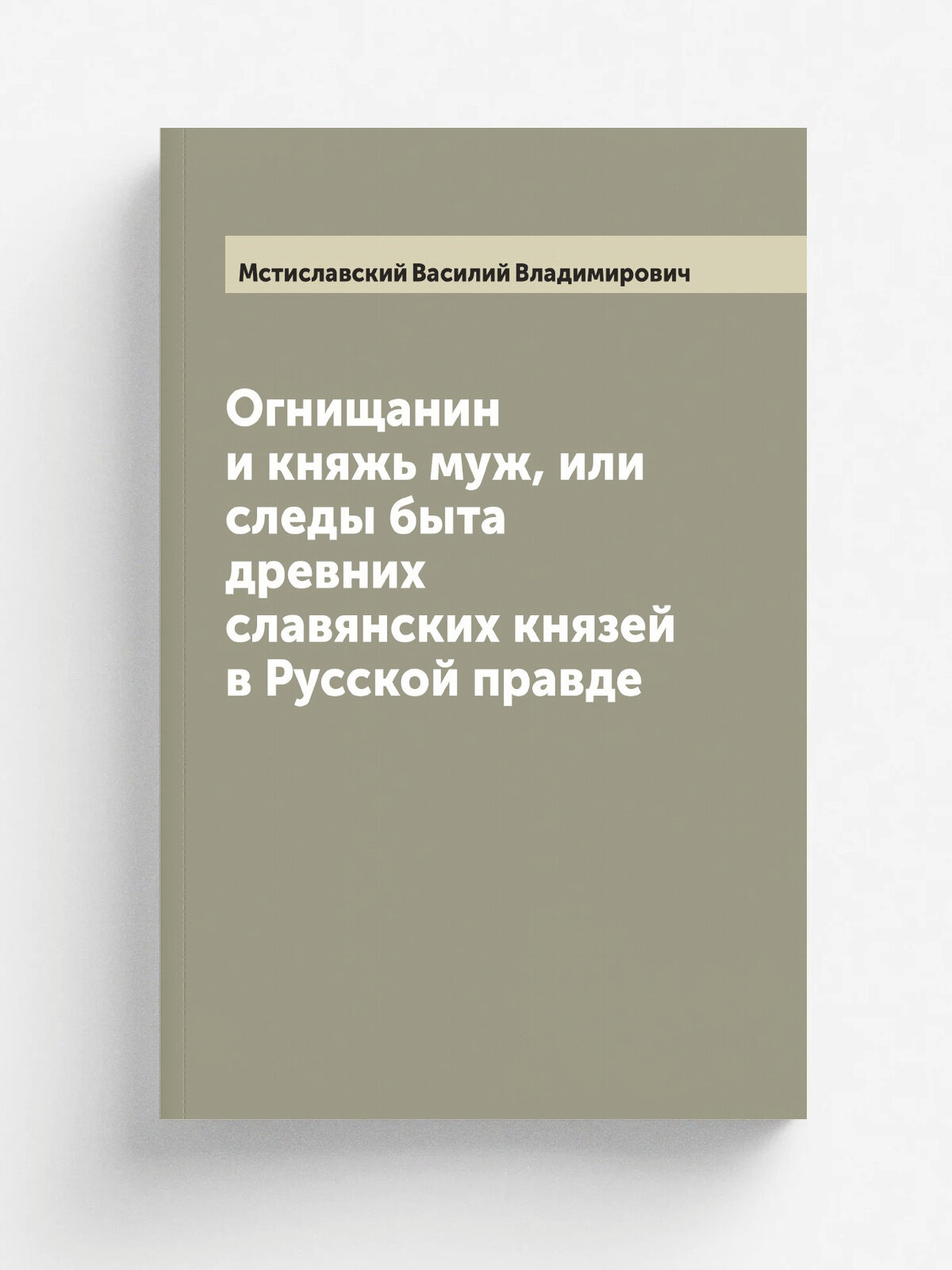 Огнищанин и княжь муж, или следы быта древних славянских князей в Русской правде