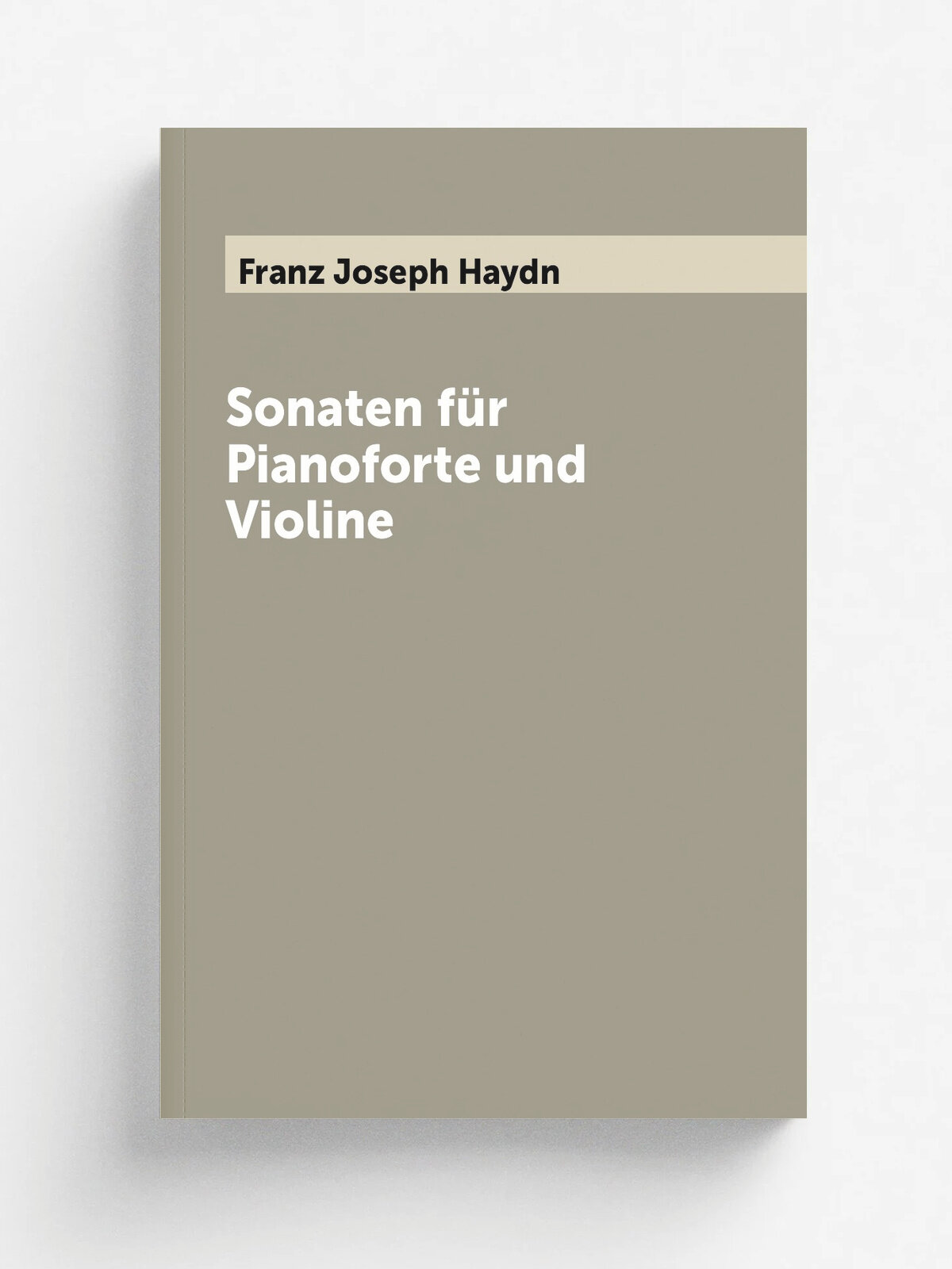 Sonaten f.r Pianoforte und Violine