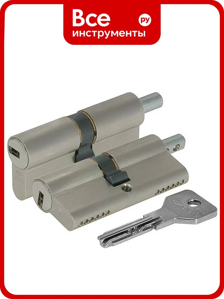 Цилиндровый механизм под вертушку CISA ASIX OE302-13.12 70 мм/30+10+30, никель 10361