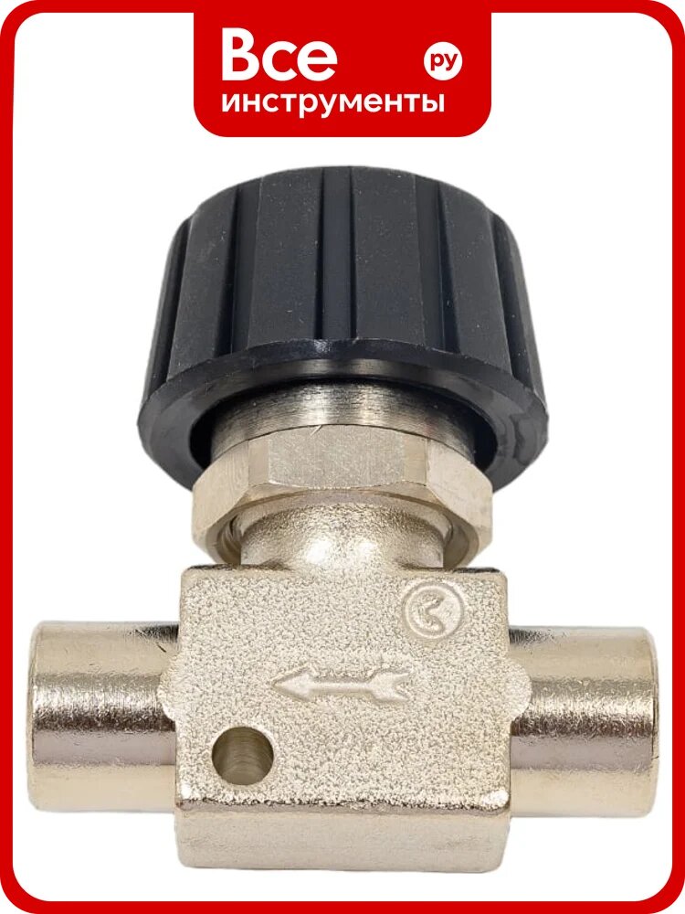 Вентиль 2830 1/8 CAMOZZI 30-8830-4056, кран из никелированной латуни, с резьбовым соединением, для регулирования потока