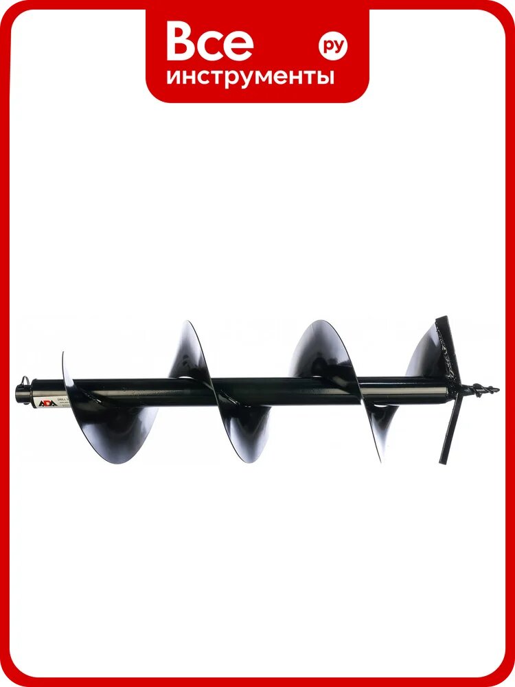 Шнек Drill 300/1000 (300х1000 мм) для мотобуров ADA А00237, однозаходный, для обработки почвы, с стальным корпусом