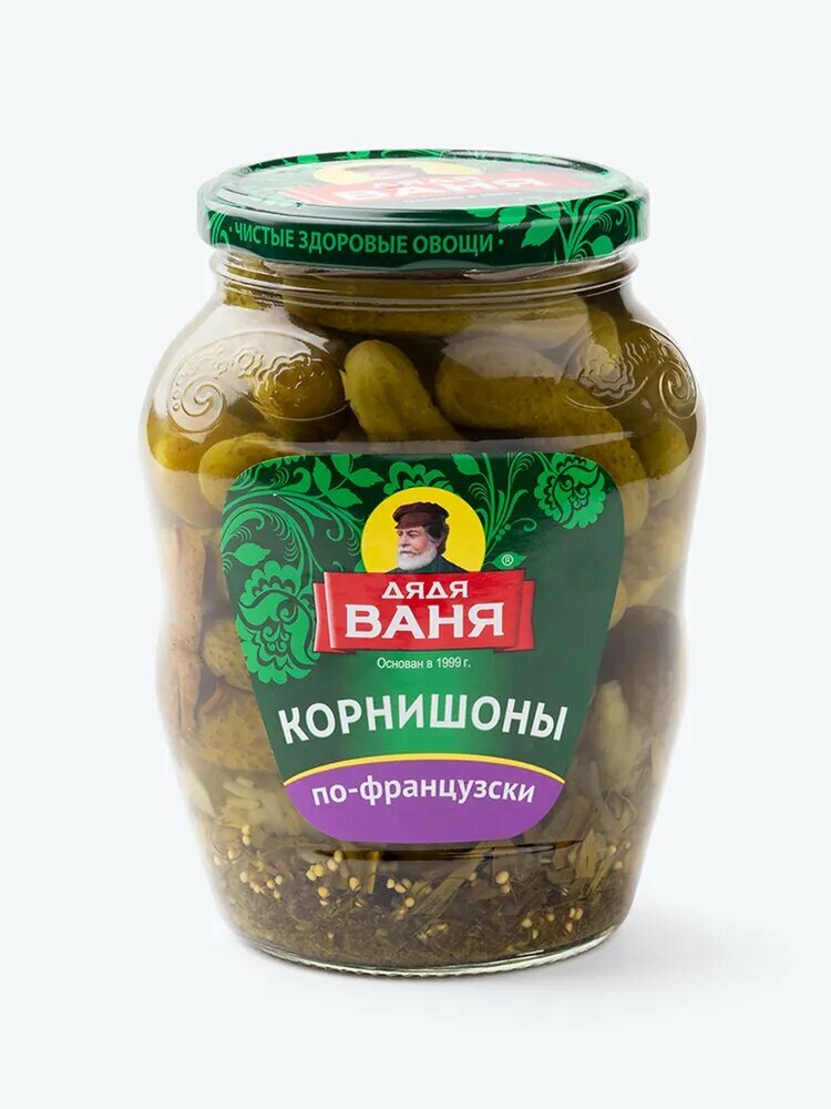 Корнишоны маринованные Дядя Ваня по-французски, 680 г