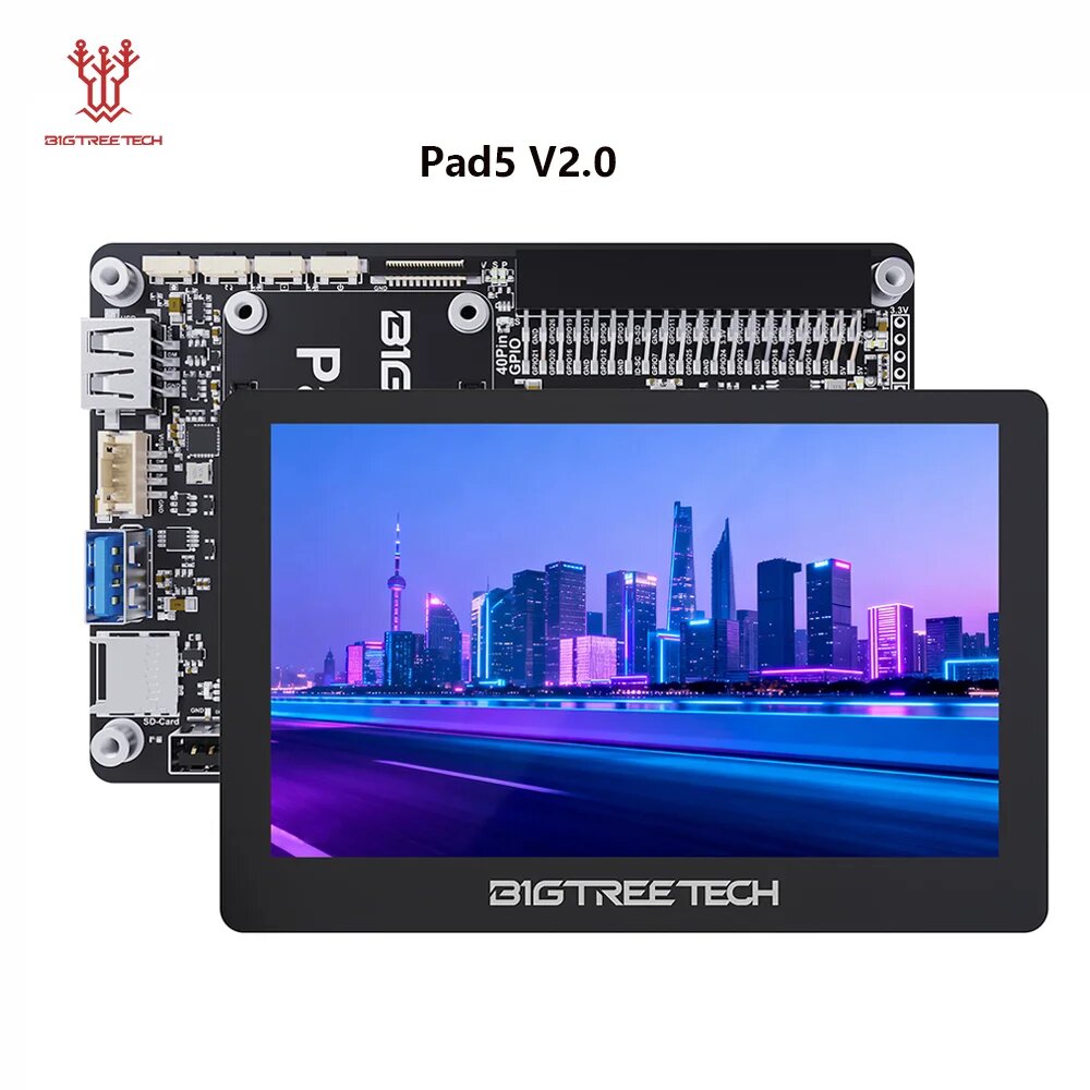 BIGTREETECH Pad5 V2.0 материнская плата с сенсорным экраном для Raspberry Pi 7 дюймов