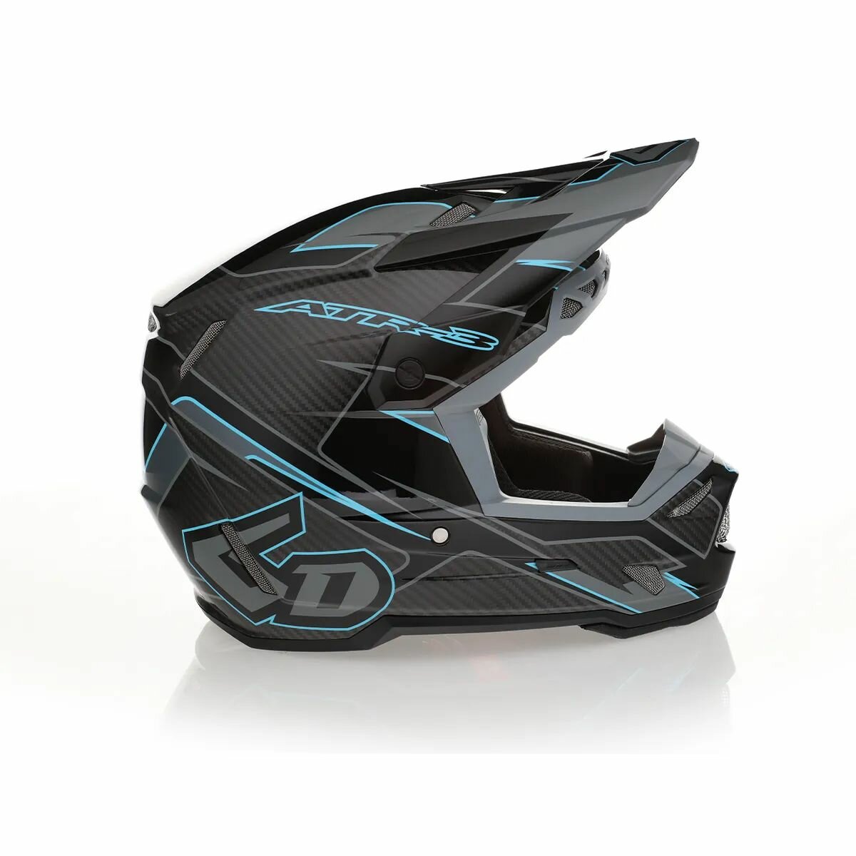 Козырек для мотошлема 6D ATR-3 Visor Reflex Gloss Black (72-8029)