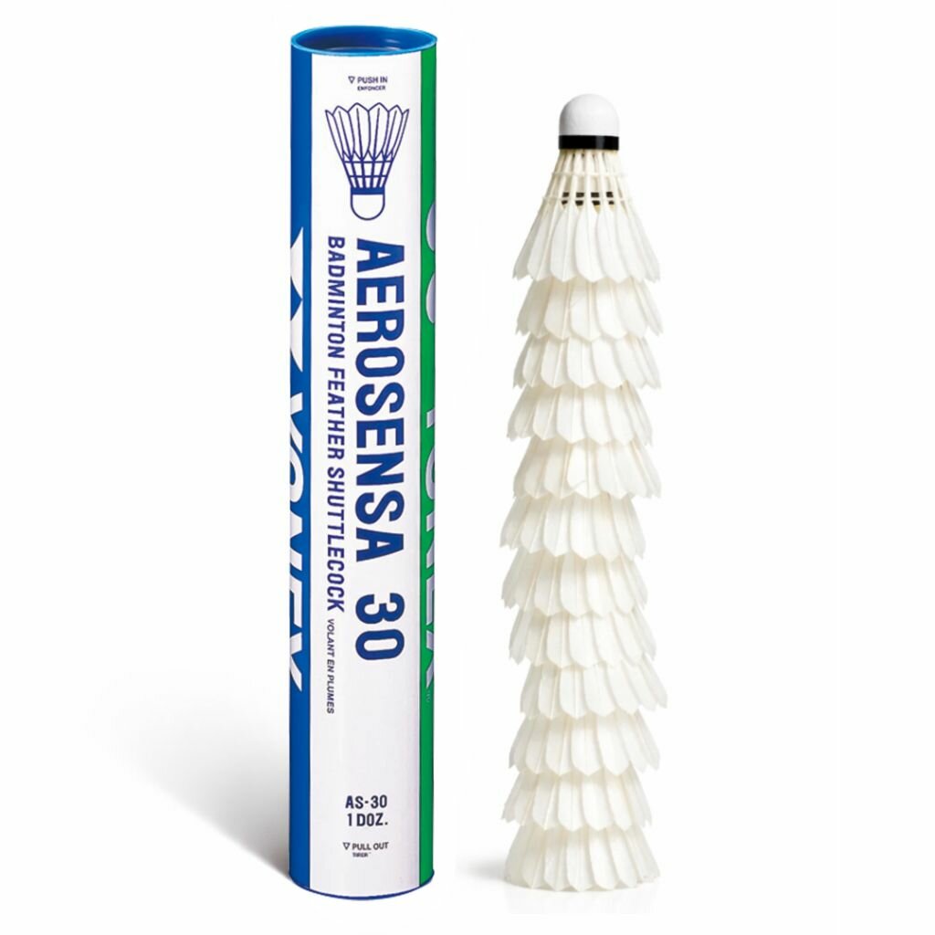 Yonex Aerosensa AS-30 перьевые воланы (2 скорость) 12 шт.
