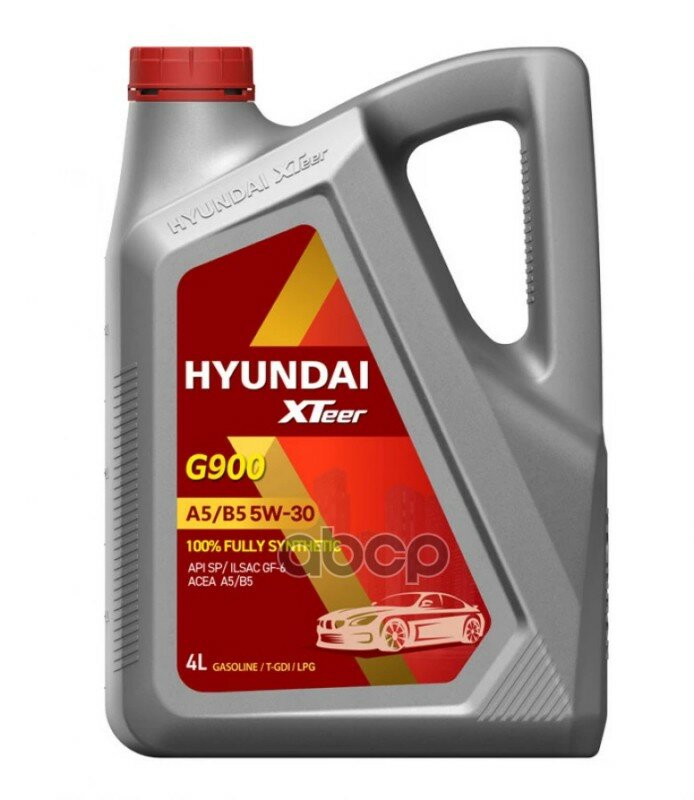 Моторное масло синтетическое G900 A5/B5 5W30, 4 л HYUNDAI XTeer арт. 1047004