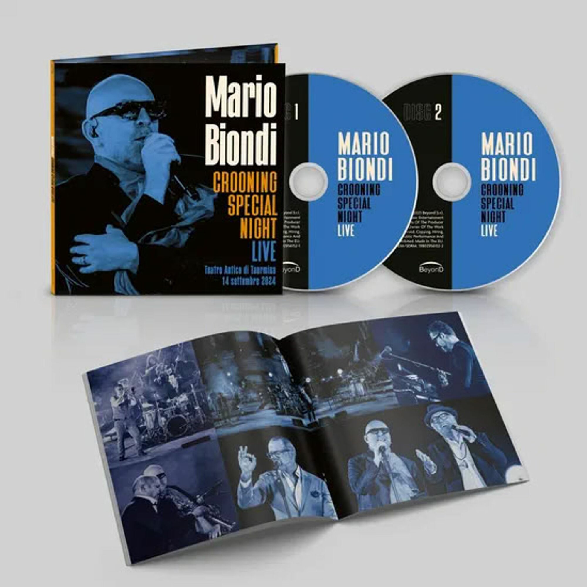Компакт-диск Mario Biondi - Crooning Special Night Live - Teatro Antico Di Taormina 2024 (Deluxe Edition) (2 CD) (2 CD)