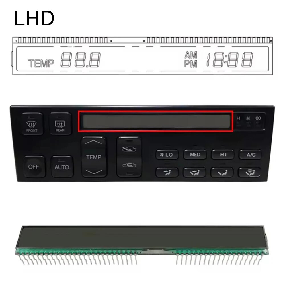 ЖК-дисплей для Lexus LS400 1990-1992, блок управления климат-контролем, 45 контактов, LHD, экран приборной панели, автоаксессуары