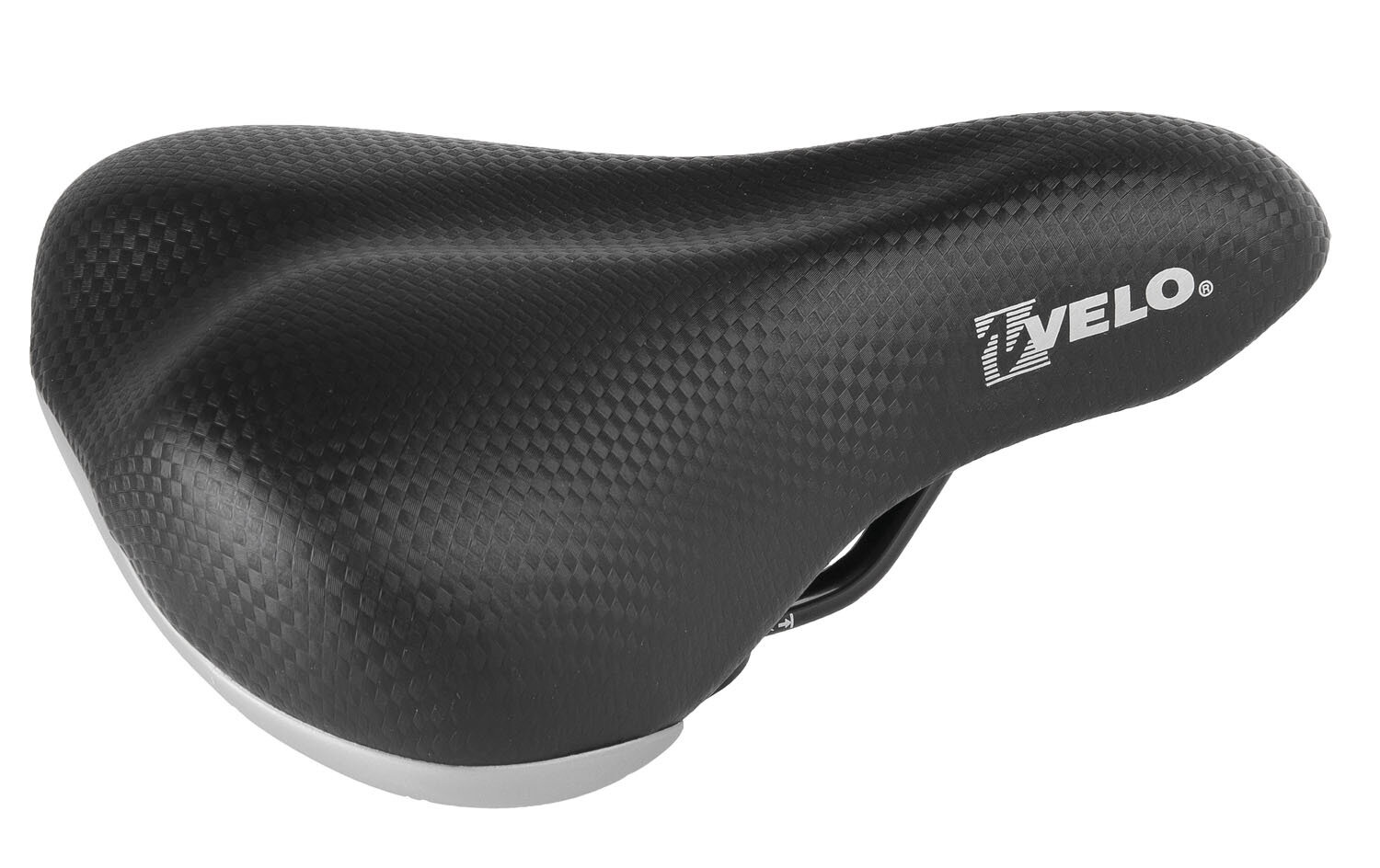 Седло велосипедное детское VELO CHILD, 205х152мм, универсальное, 12-16", черное