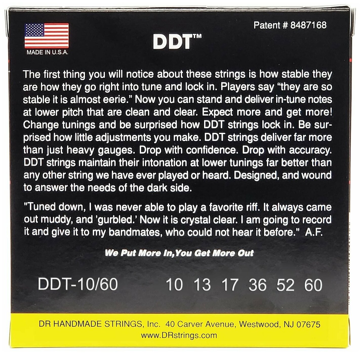 Струны для электрогитары DR String DDT-10/60 — фото 1