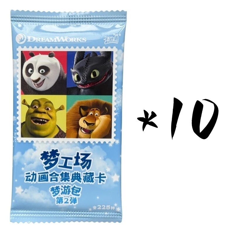 KAYOU Коллекционные карточки DreamWorks, 10 пакетиков, 50 шт