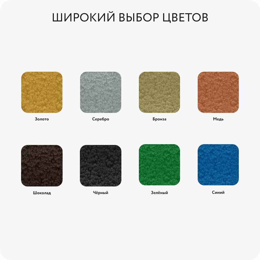 Краска по ржавчине (краска по металлу) с молотковым эффектом Elcon серебро 0,8кг 00-00002862 — фото 1