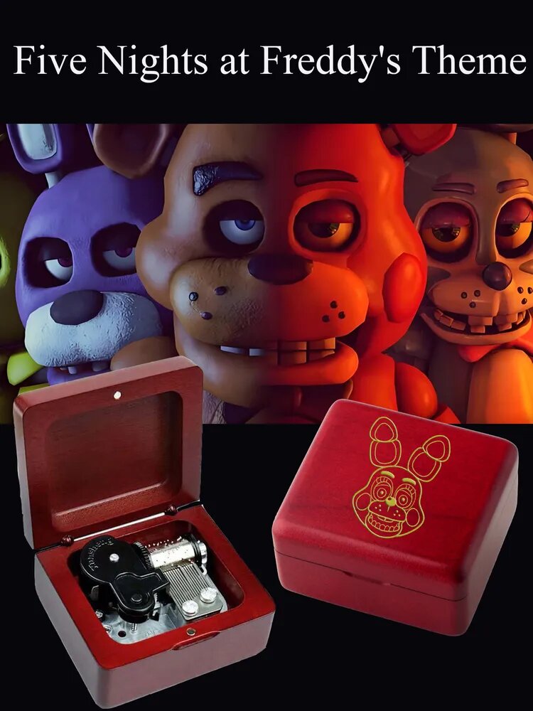 Тема Фредди 5 ночей(Five Nights at Freddy's Theme) Bonnie Музыкальная коробка для друзей, детей, девочек, жен, родителей на Рождество, день рождения, подарки к празднику.
