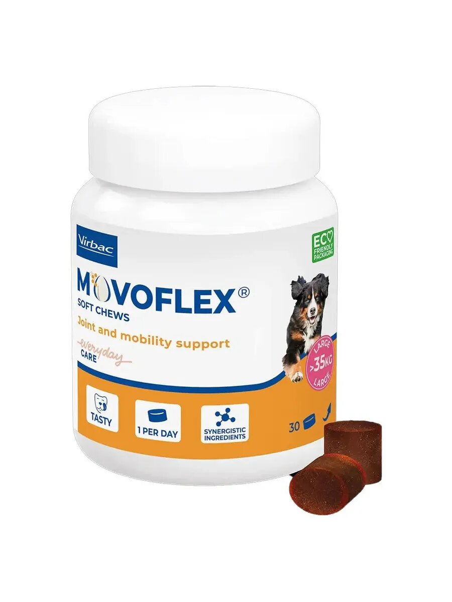 Movoflex - пищевая добавка для суставов собак, больше 35 кг.
