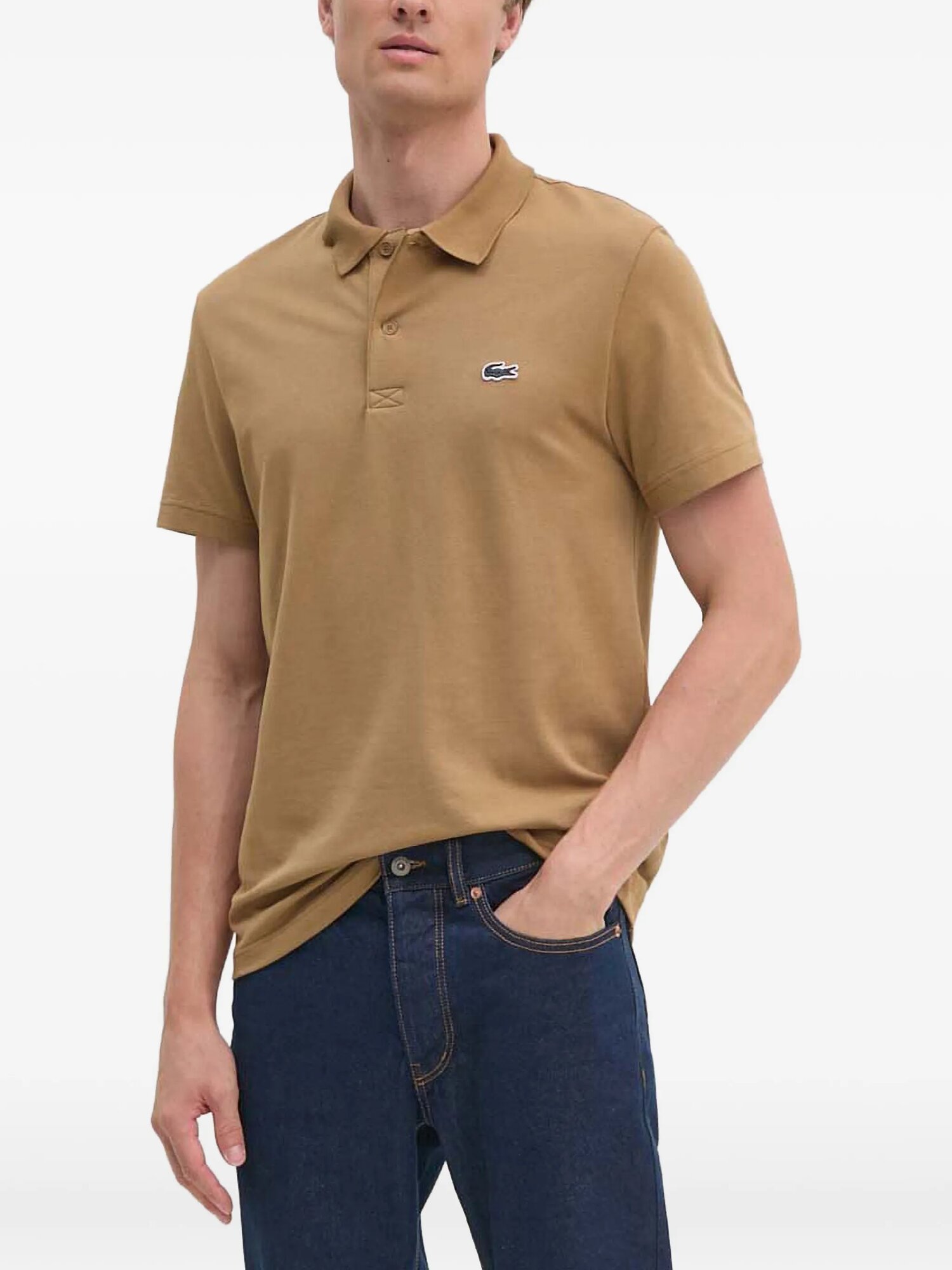 Рубашка Logo-patch polo shirt