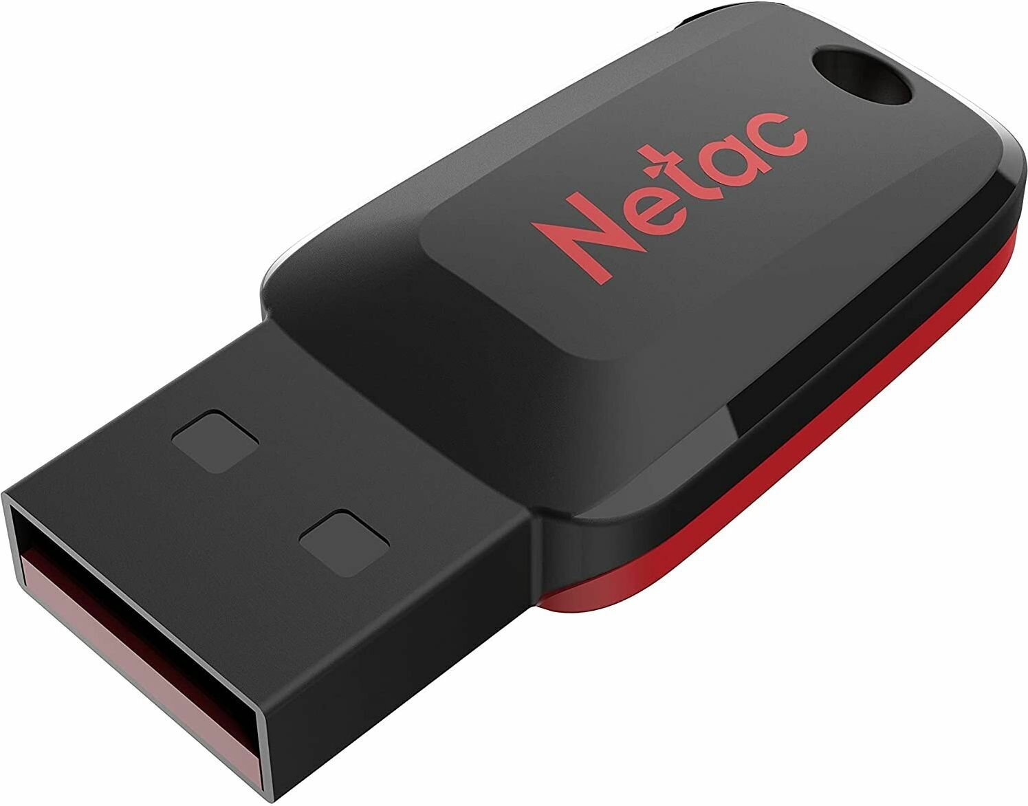 Флеш Диск Netac 64Gb U197 NT03U197N-064G-20BK USB2.0 black/red