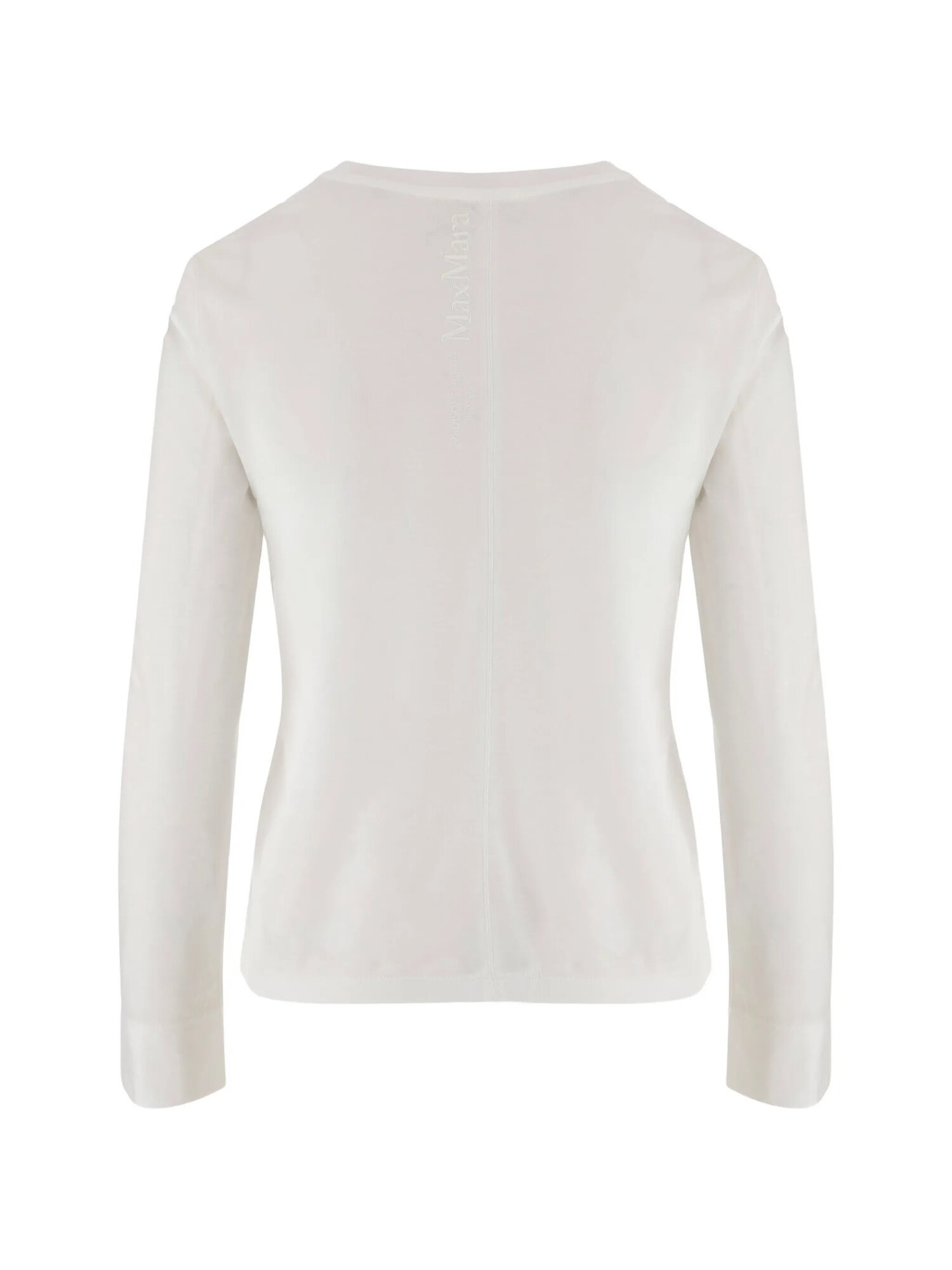 Футболка Max Mara Long-sleeve T-shirt, размер 38, белый — фото 1