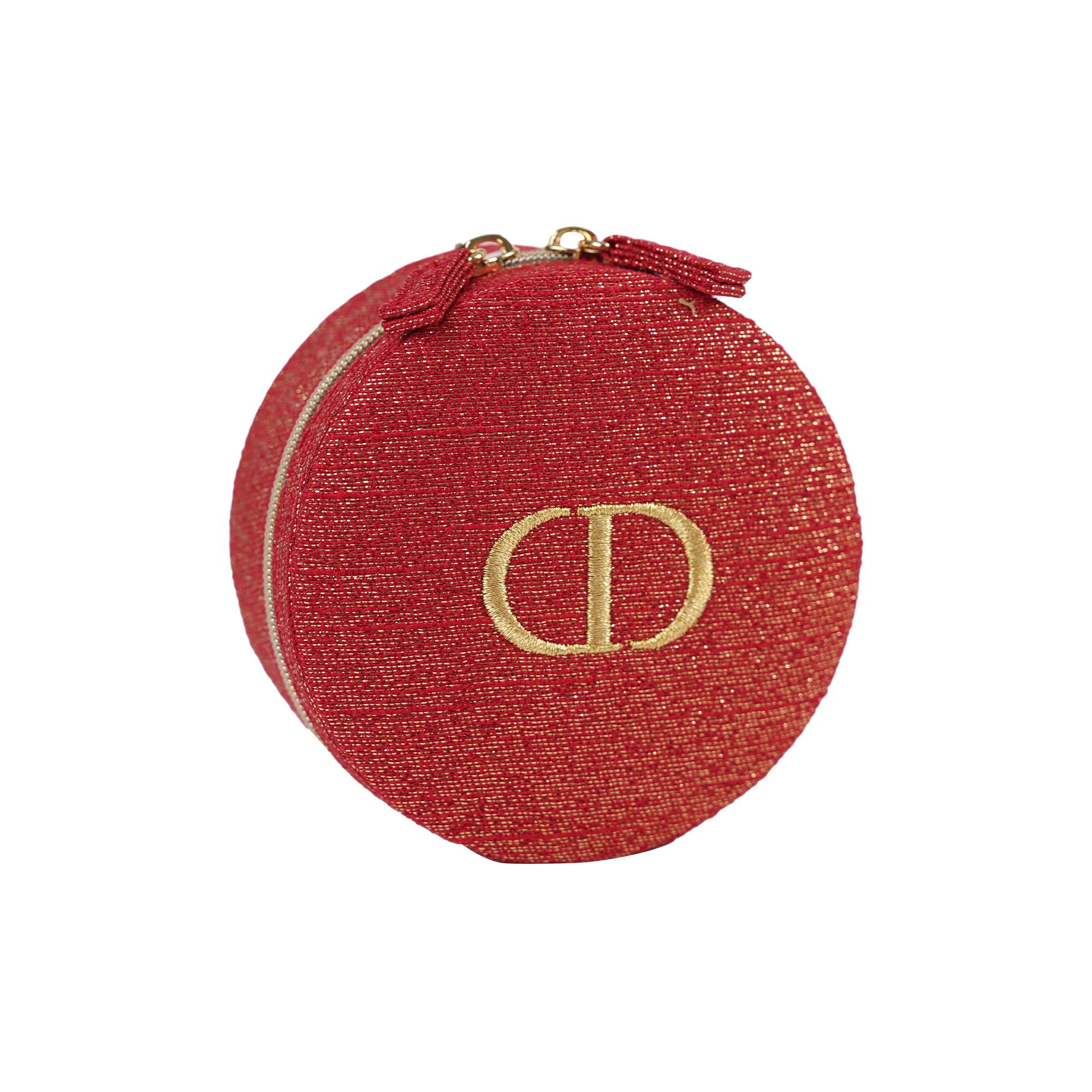 DIOR Красно-золотая нить для хранения сумка настольная