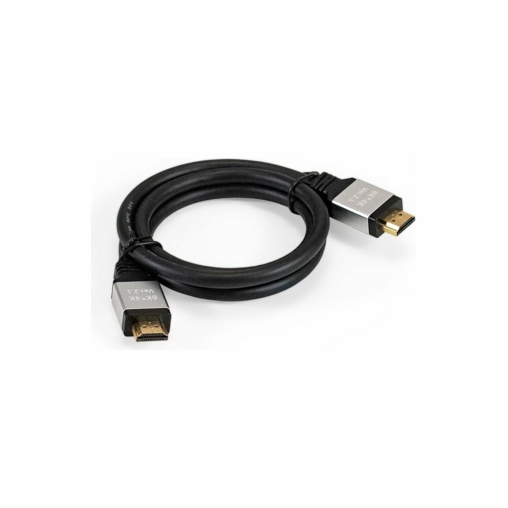 Кабель ExeGate HDMI EX-CC-HDMI8K-1.0 19M 19M, v2.1, 1м, 8K UHD, Ethernet, позолоченные контакты 294701