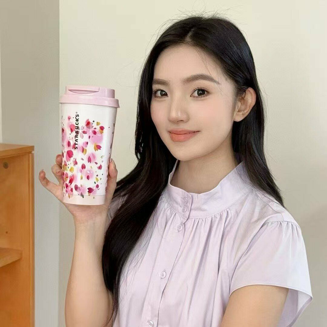 Новая стильная кофейная кружка Starbucks Sakura World, 500 мл.