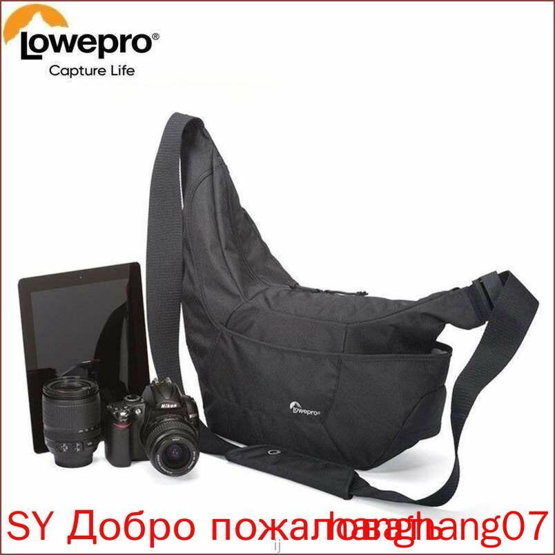 Сумка для фотоаппарата Lowpro Passport Sling III - черная, легкая, с плечевым ремнем. Идеальна для фотографов и съемок на улице.