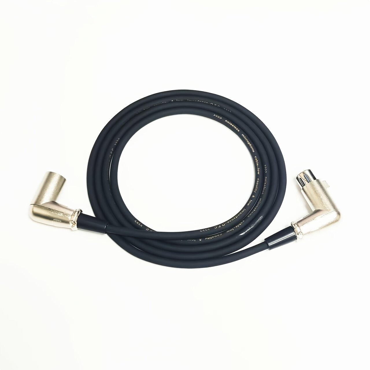 Кабель аудио XLR (угловой) - XLR, 3 м, черный