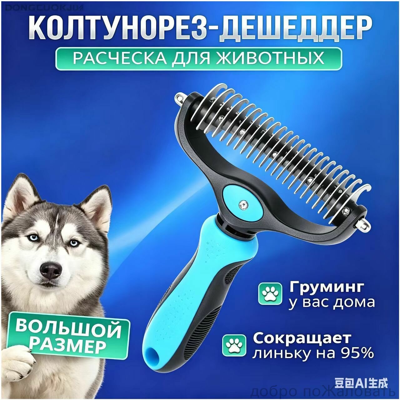 Колтунорез, дешеддер, расческа для кошек и собак