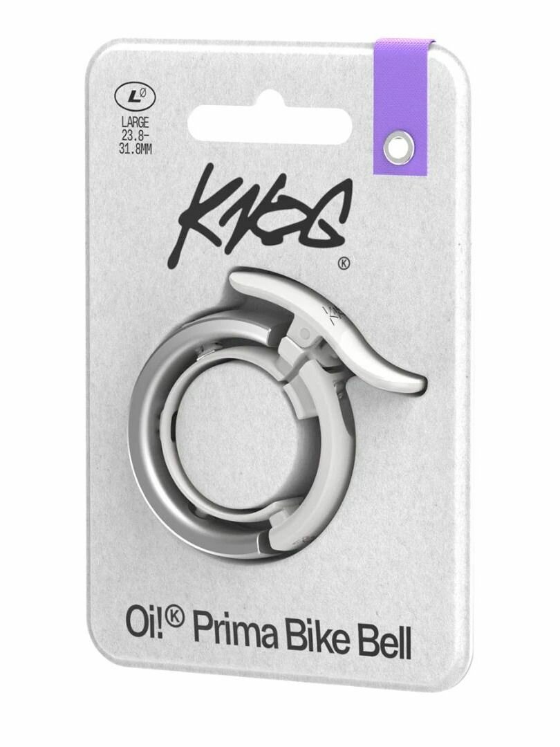 Звонок Knog Oi Prima большой серебристый
