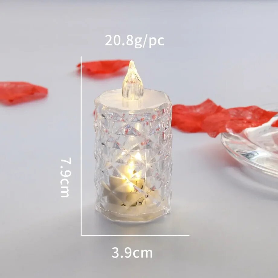 Светодиодная свеча L-crystal candle, 3-pack