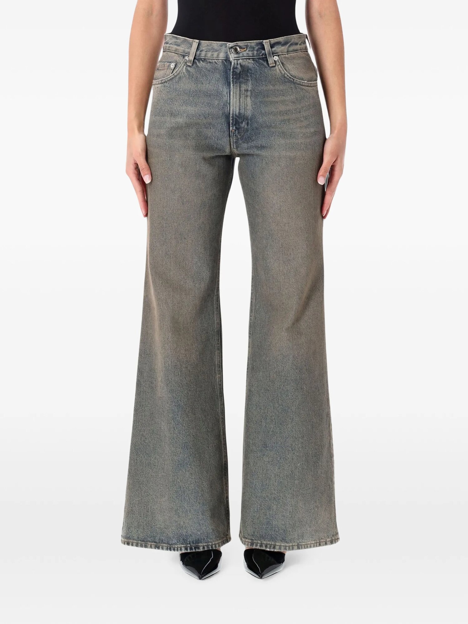 Джинсы Clara wide-leg jeans 
