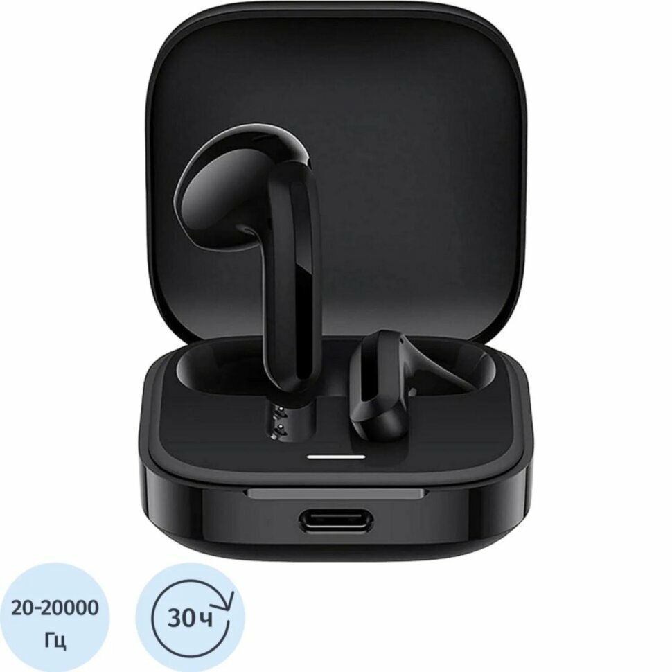 Наушники Xiaomi Redmi Buds 6 Active Black (BHR8396GL), 2102043