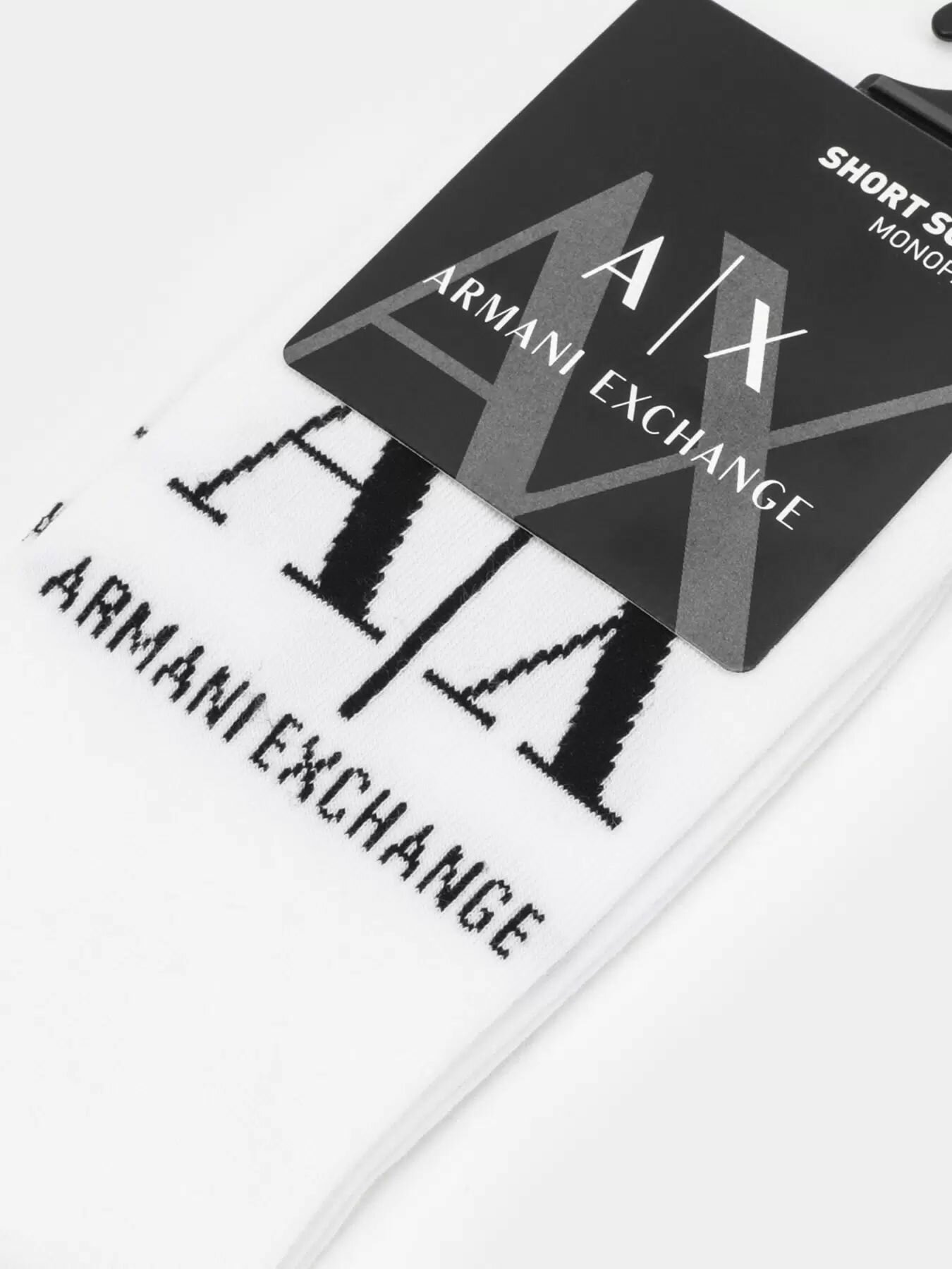 Носки Armani Exchange, размер Б/Р, белый — фото 1