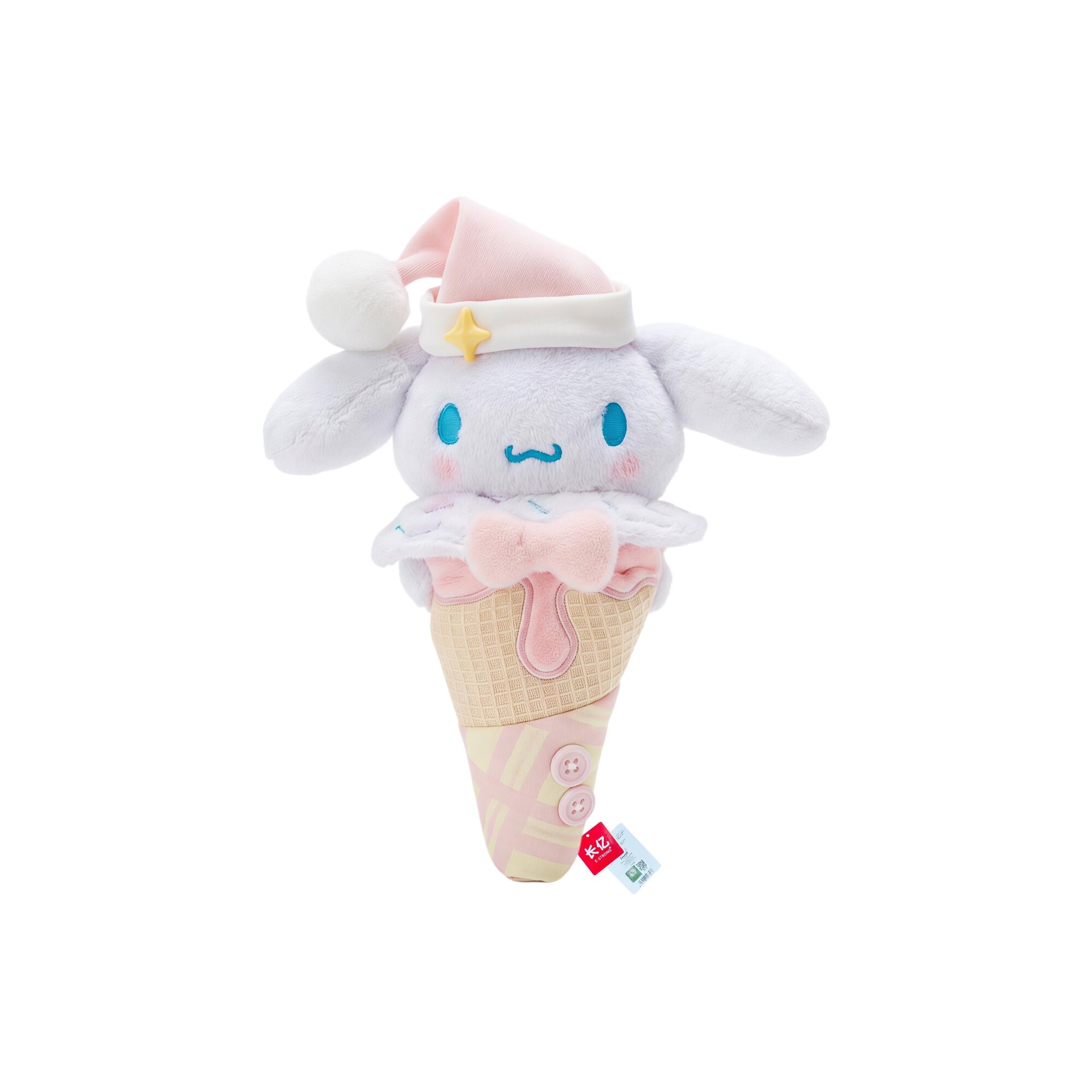 E Strong X Sanrio Piano Овца Kitty Мягкие брелоки-игрушки длина корпуса 15 см