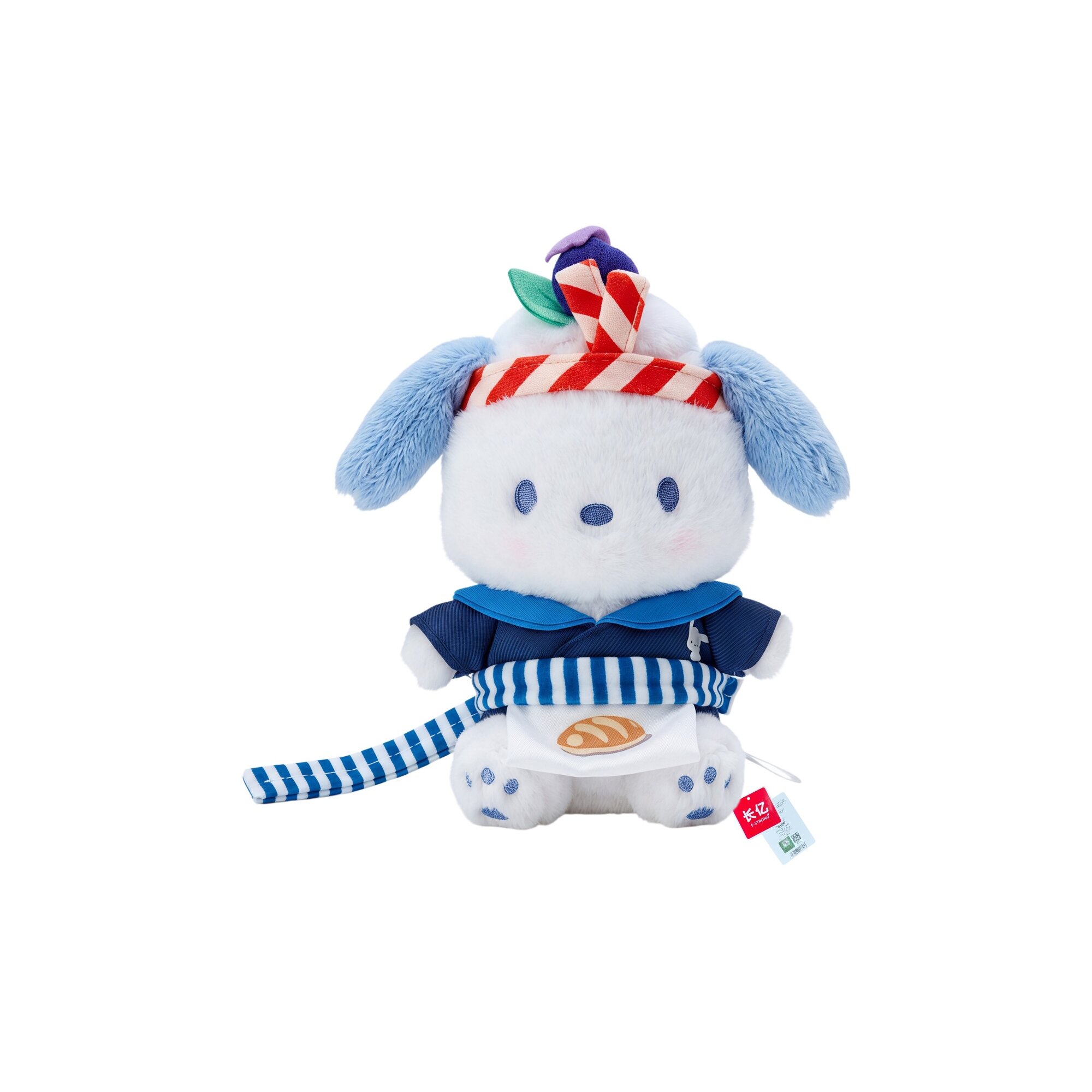 E-STRONG Sanrio Pompompurin Полная коллекция Очаровательные подвески Плюшевые брелки Высота 15 см