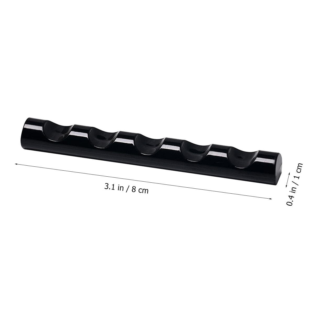 Держатель Для Кистей Нейл-Арт На 5 Ячеек Чёрный 8.00X1.00X1.00CM