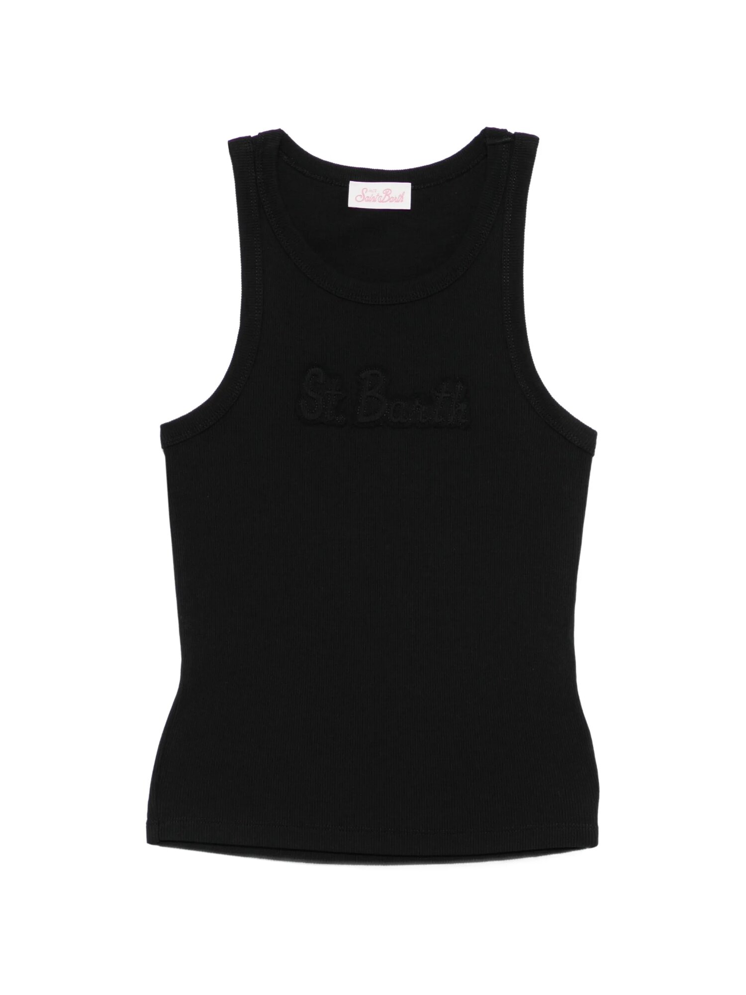 Топ Ada logo-patch ribbed tank top