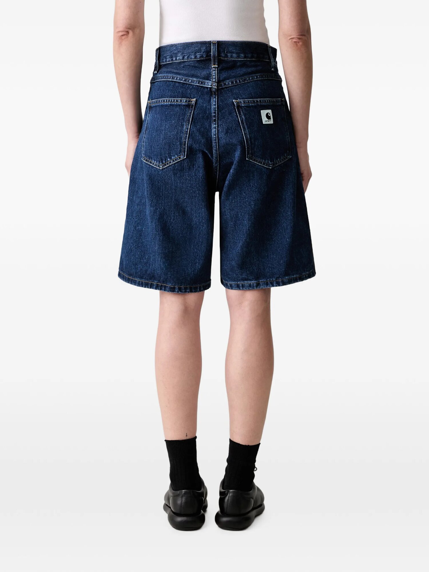 Шорты Carhartt WIP Logo-patch denim shorts, размер 42 — фото 1