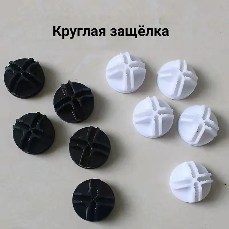 Клетка-вилла для кошек и собак, сборная металлическая сетка, ограждение для домашних животных, полка из проволочной сетки Чёрный круглый зажим 4 шт