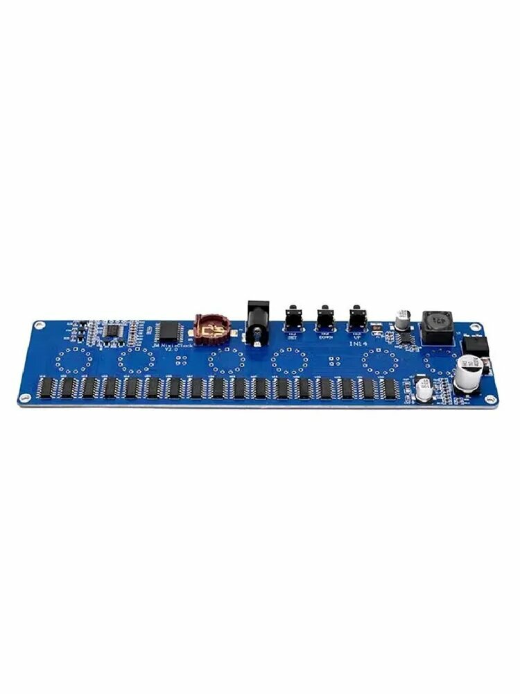 Micro-USB 12V электронный DIY комплект IN14 Nixie Tube цифровые светодиодные часы подарочная печатная плата PCBA